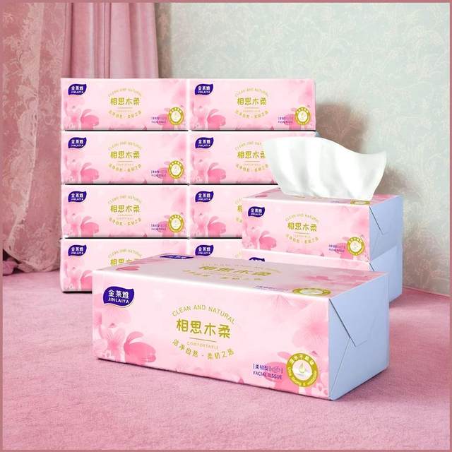 Jinlaiya household tissue paper 5-layer thickened virgin wood pulp high ...