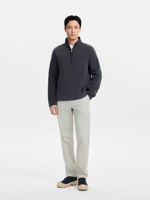 AIGLE Ai Gao Qiu Winter Polartec warm stand -up collar casual semi ...