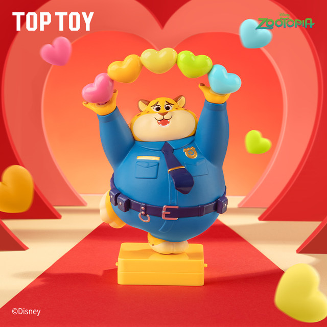 TOPTOY Disney Zootopia Leopard Good Luck Series Leopard Officer Figure ...