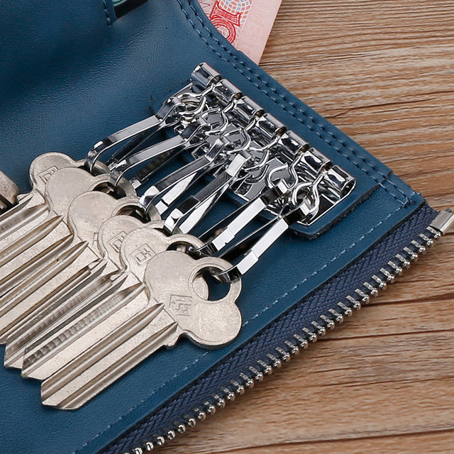 Car key bag for women Korean cute multifunctional genuine cowhide large ...