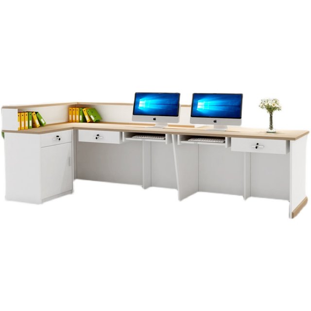 The front desk reception platform light luxury lacquered bar clothing ...