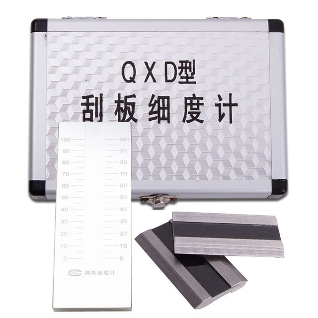 QXD scraper fineness meter 0-25/50/100/150um chocolate coating particle ...