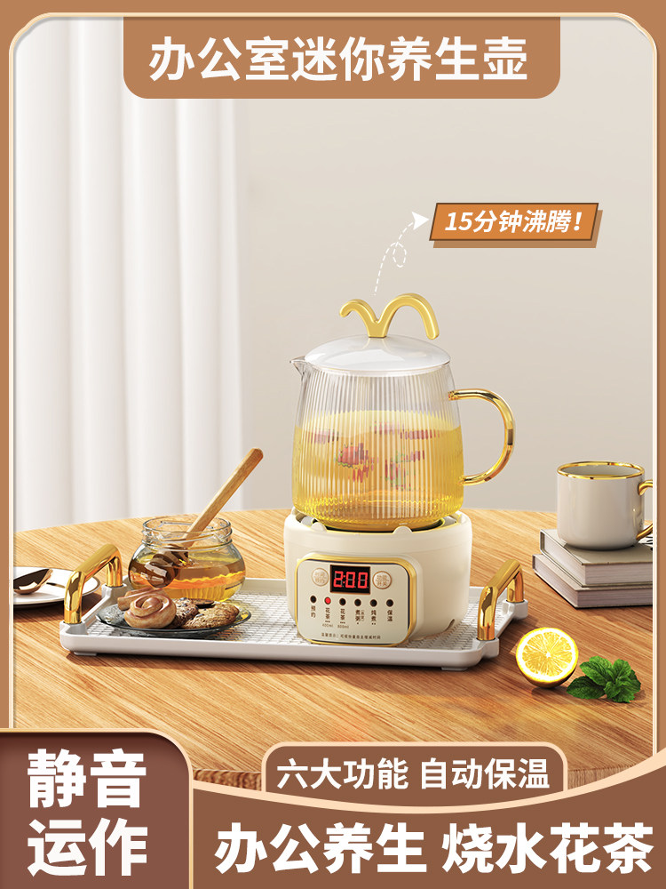 Aszune Health Pot Mini Tea Maker - Borosilikatno staklo, 220V