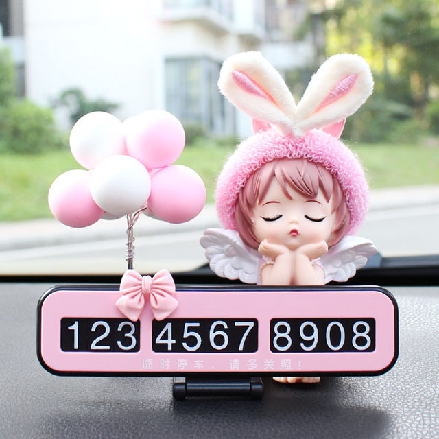 Car temporary parking number plate cute Annie moving car phone plate ...