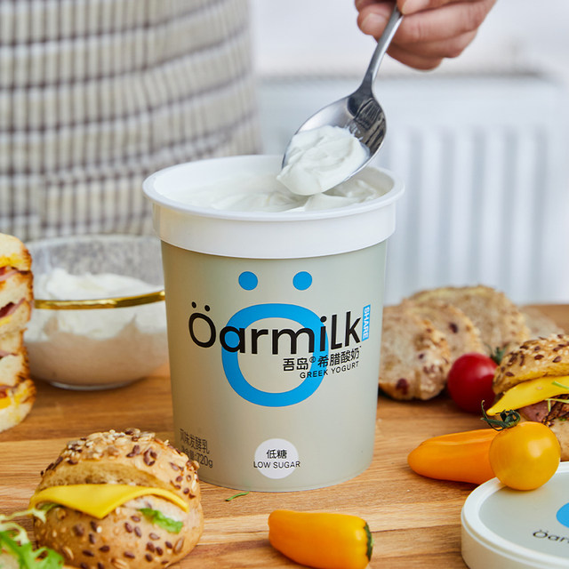 Oarmilk/My Island Greek yogurt 720g barreled sucrose-free yogurt sucrose-free low-temperature ...