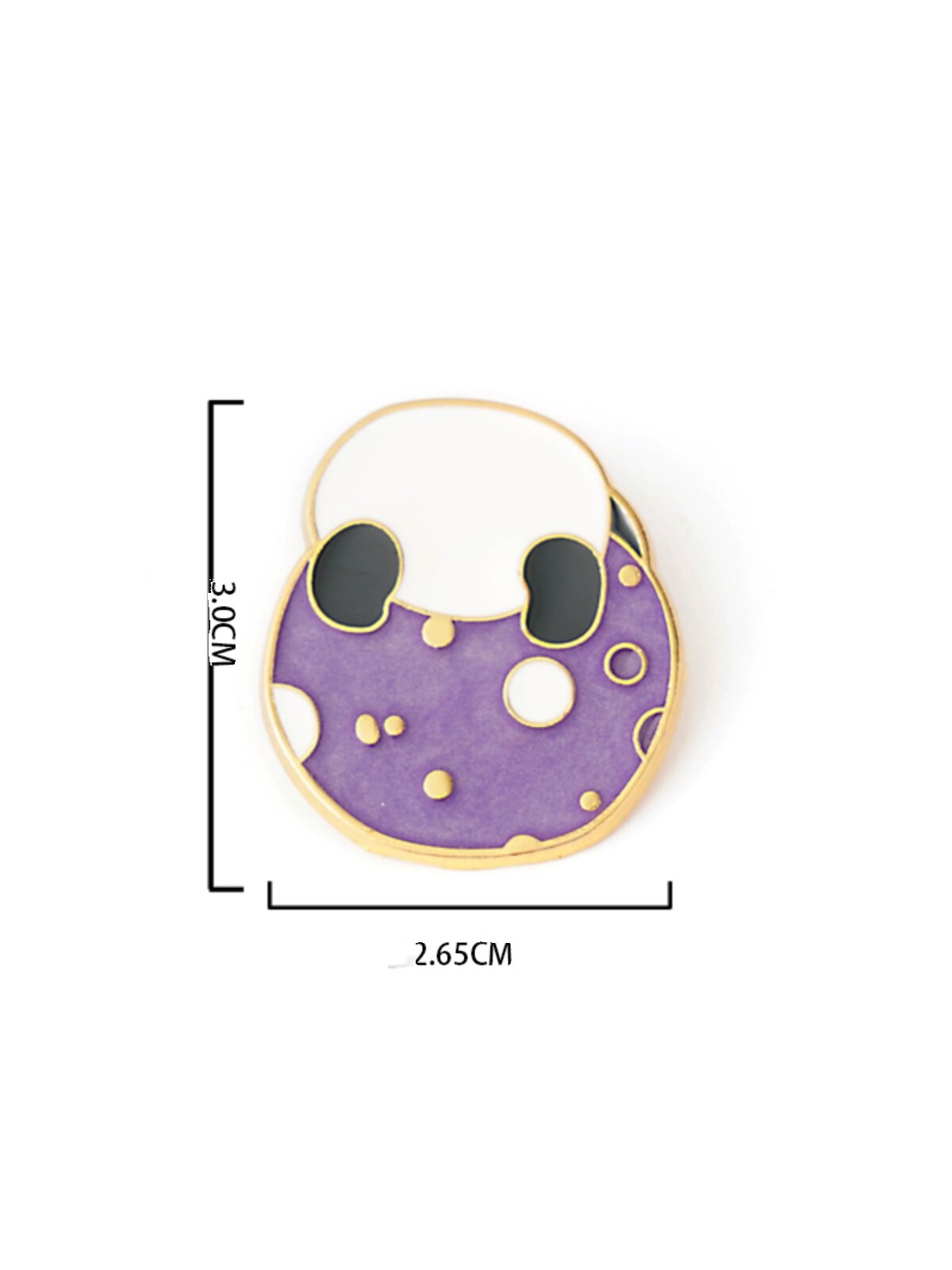 Herodi Panda Metal Badge - Luminous Cartoon Brooch Pin