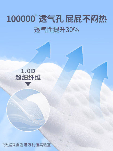 A piece of refreshing elastic rabbit baby diapers l experience package ...