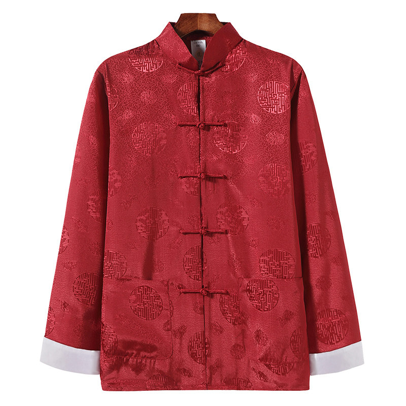 Miniya Ethnic Tang Suit Men's Silk Suit Tai Chi Suit Top Kung Fu Suit ...
