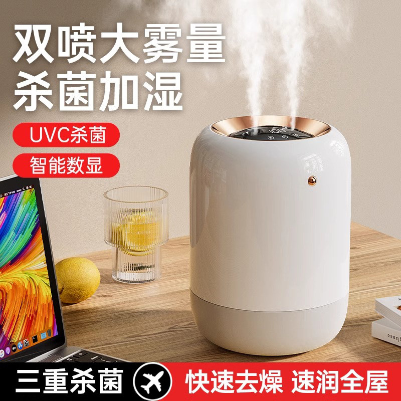 Aibaasaa M09 Desktop Humidifier - Silent Air Moisturizer for Bedroom ...