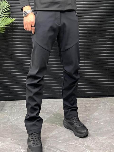 Men's Three-Proof Softshell Hiking Pants, Outdoor Three-In-One Straight ...