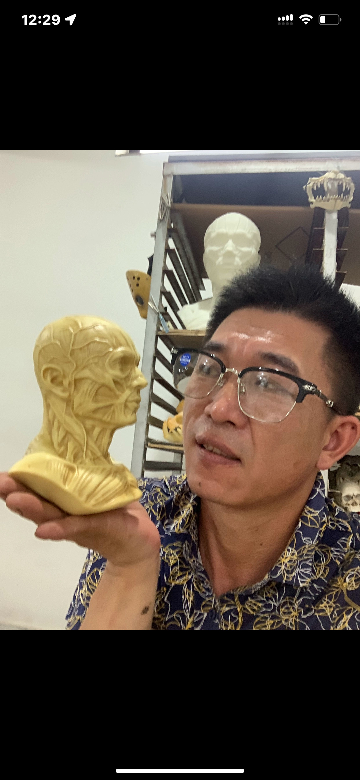 1:3 art human body musculoskeletal head sculpture - skull painting ...