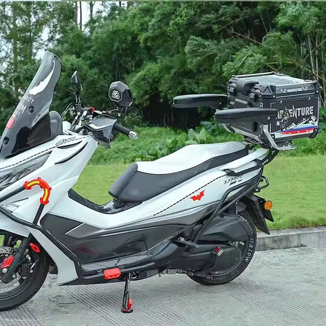 Motorcycle rear seat handrail foldable pulley electric scooter ...