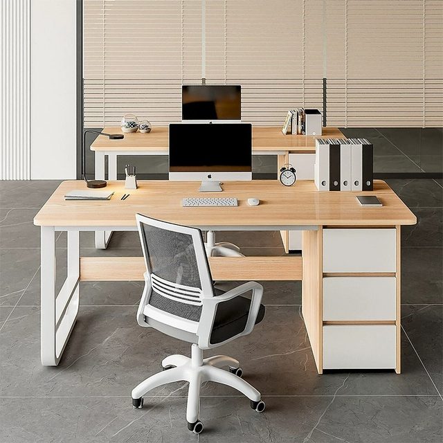 Computer desk desktop household desk and chair combination with drawers ...