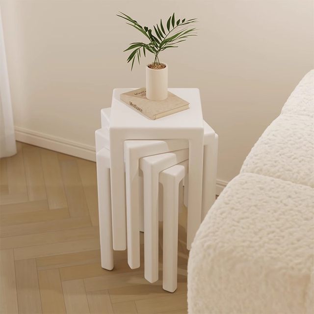 Sanmeng plastic stool household thickened stackable high bench modern ...