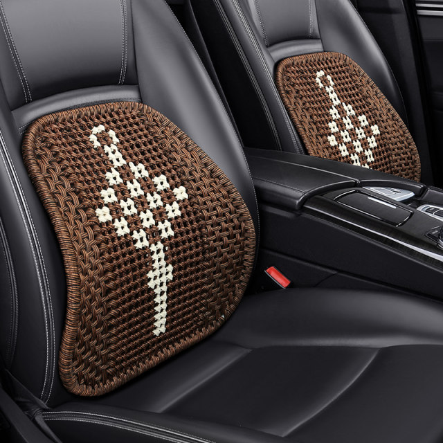 Car lumbar support car back cushion waist protector ice silk lumbar ...