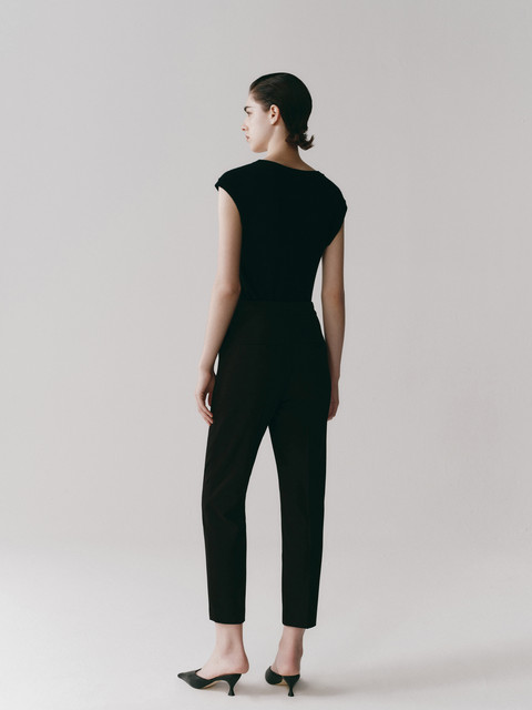 Ainos Essi Simple high waist straight nine-leg pants for women ...