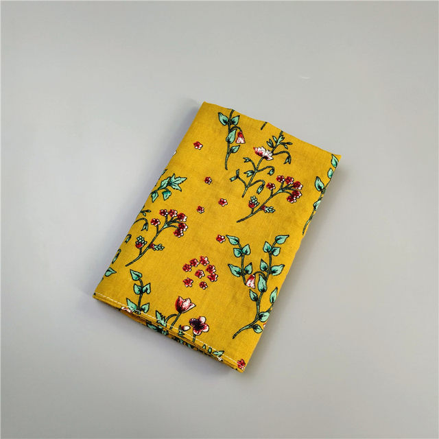 Pure cotton floral sweat-wiping handkerchief women's square towel ...