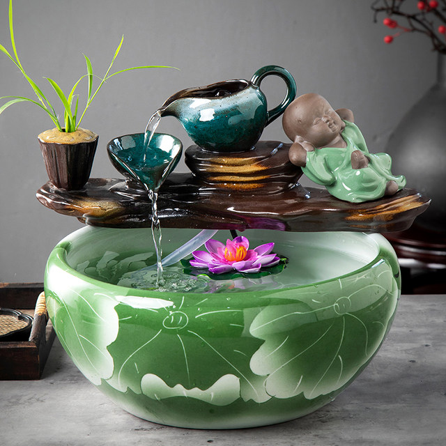Formulator ceramic tank fish farming decorative ornament Feng Shui ...