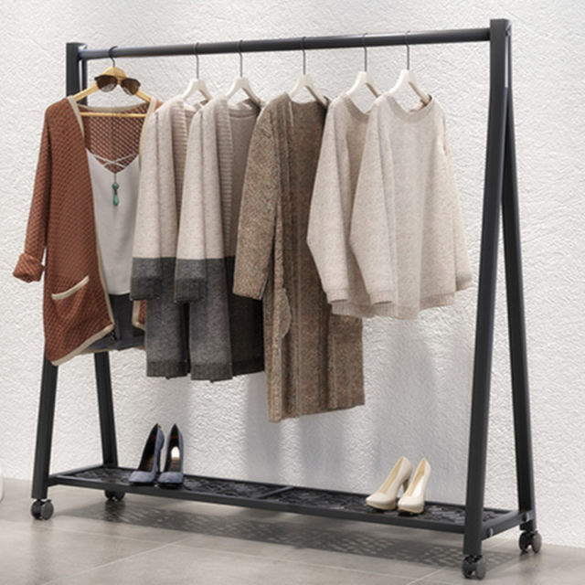 Iron clothing rack clothing store hanger display rack floor-standing ...