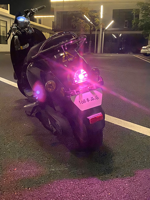 Motorcycle brake lights flashing colorful tail lights 12v electric ...