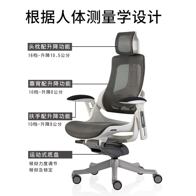 Imported ergonomic chair net chairs Lift and surrender boss seat office ...