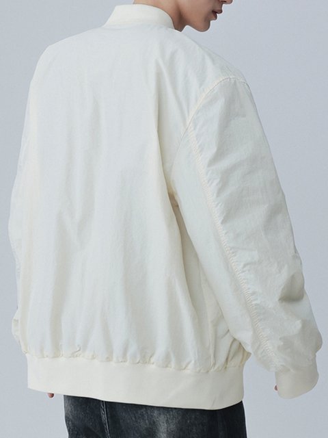 Baseball collar jacket men's spring and autumn fashionable American ...