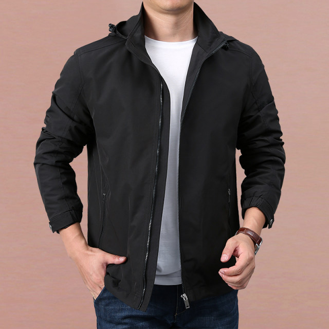 Men's thin velvet jacket outdoor quick-drying casual fashion large size ...