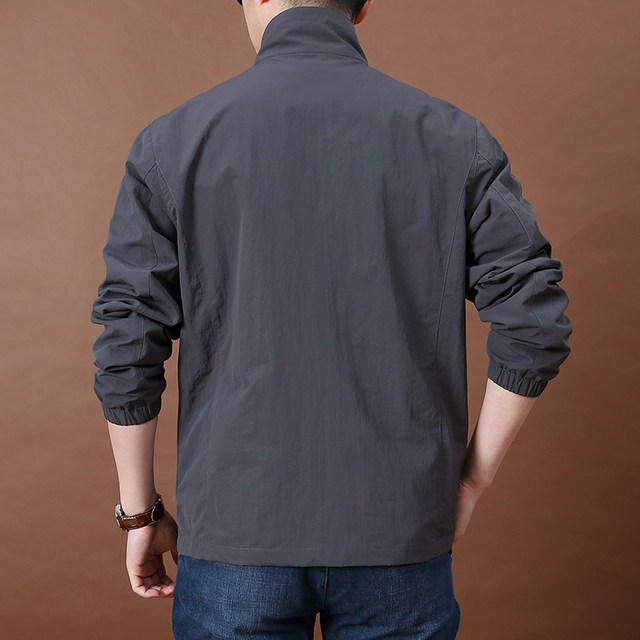 Autumn Men's Large Size Loose Stand Collar Jacket Fashionable Outdoor ...