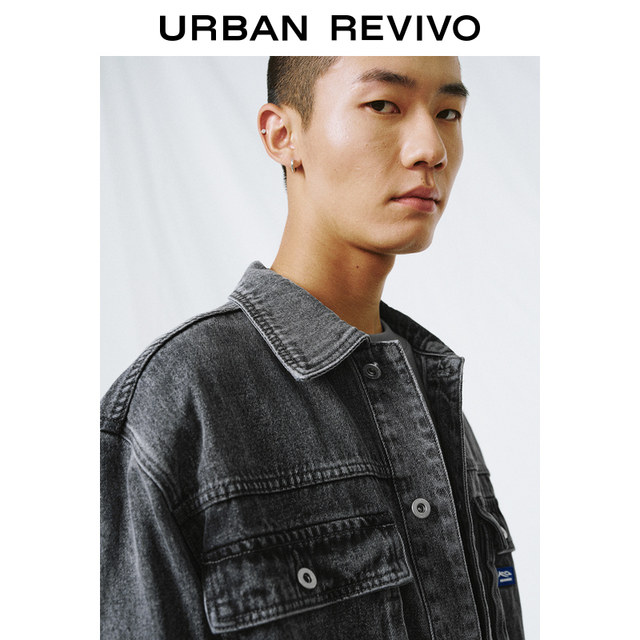 UR winter men's fashion and casual trend retro cowboy double pocket ...