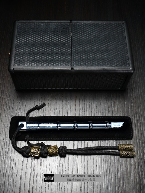 Summitdragon elegant stainless steel short stick defense bamboo self ...