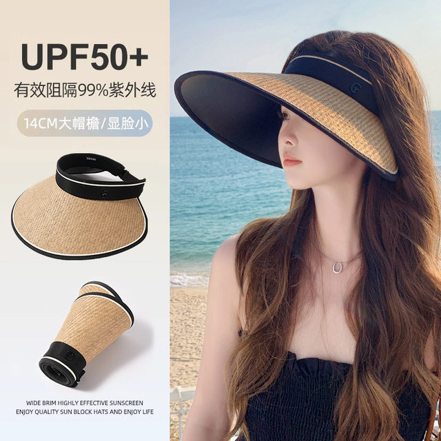 2024 New Face Revealing Small Sun Hat Summer Sun Protection Hat Women's ...