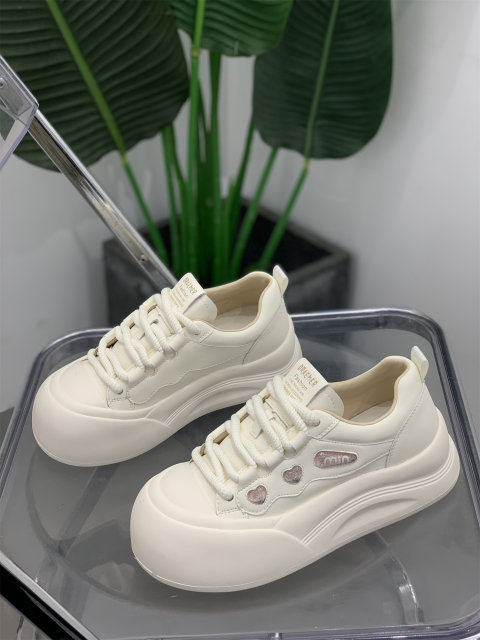 Genuine leather and cute bread shoes for women in spring 2025 versatile ...