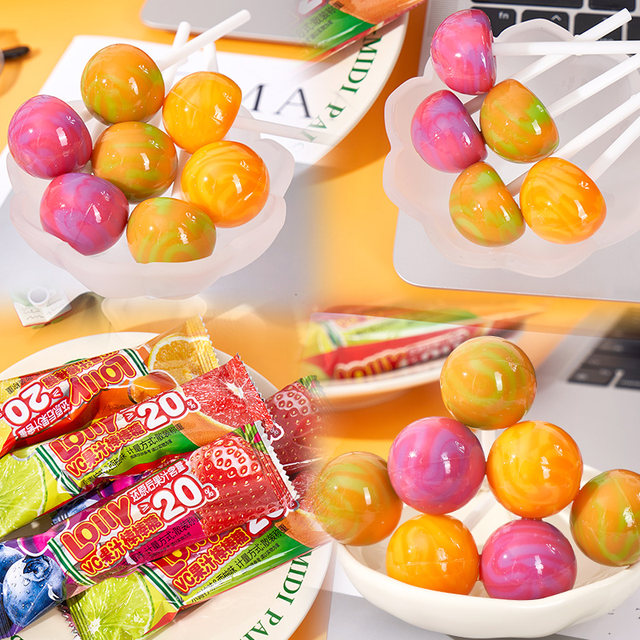 German flavor VC juice lollipop dual -gangue flavor reward students to ...