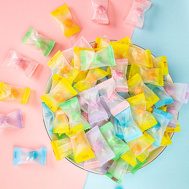 White peach flavored fruit hard candies for the New Year, Spring ...