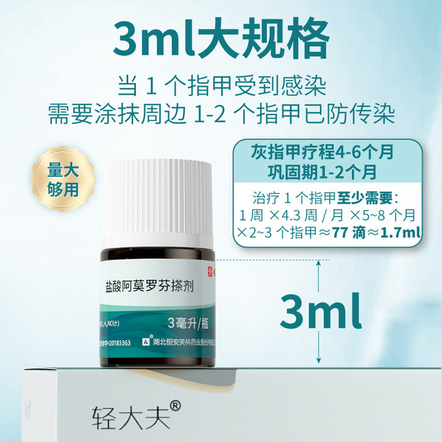 Qingdafu amorolfine hydrochloride liniment onychomycosis treatment ...