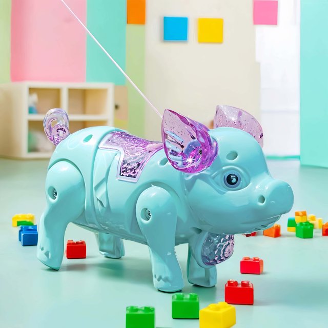 The same Douyin Internet celebrity pig electric rope pig glows and can ...