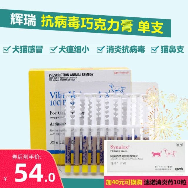 Pfizer Antiviral Chocolate Paste Pet Dogs and Cats Canine Distemperment ...