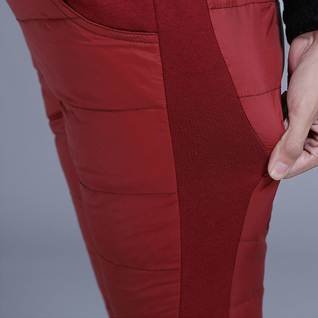 Down pants for women wearing high-waisted pencil pants for slim duck ...