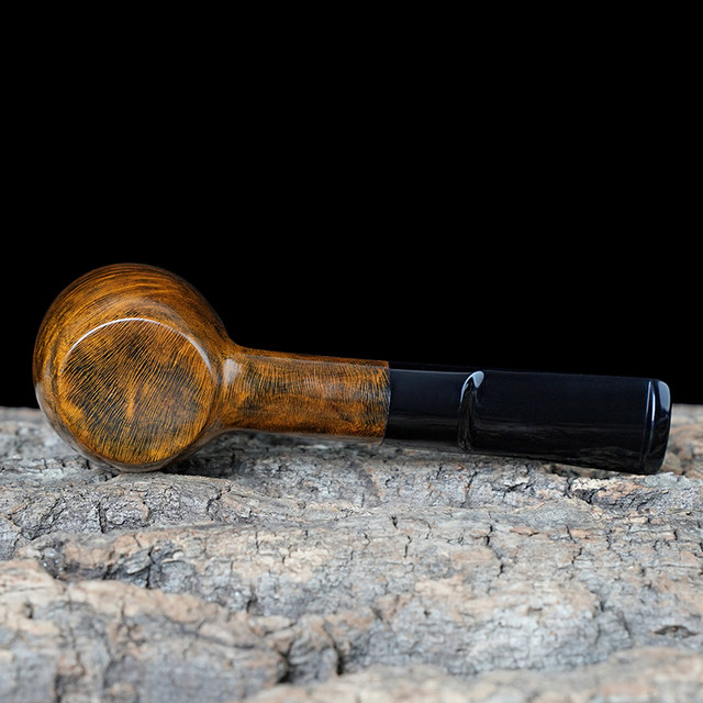 Heather wood pipe handmade solid wood small barrel pipe straight handle ...