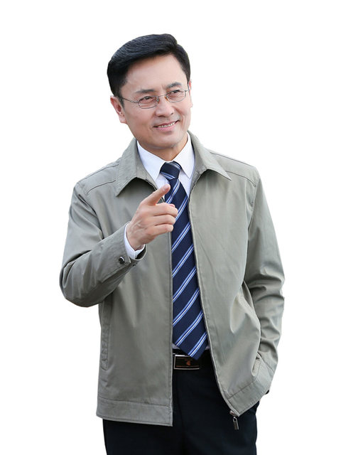 Middle -aged and elderly autumn thin casual cotton cotton outer set ...