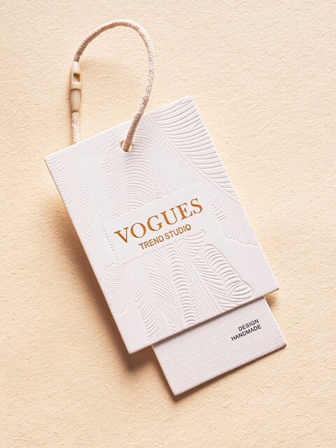 Men's and women's clothing tag card customization Clothing tag ...
