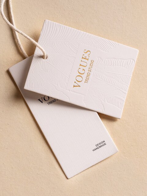 Men's and women's clothing tag card customization Clothing tag ...