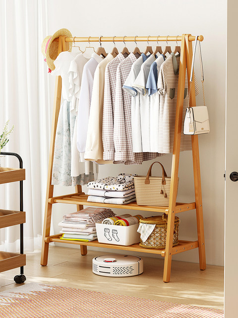 Hanging rack landing bedroom cloak rack simple clothes rack living room ...