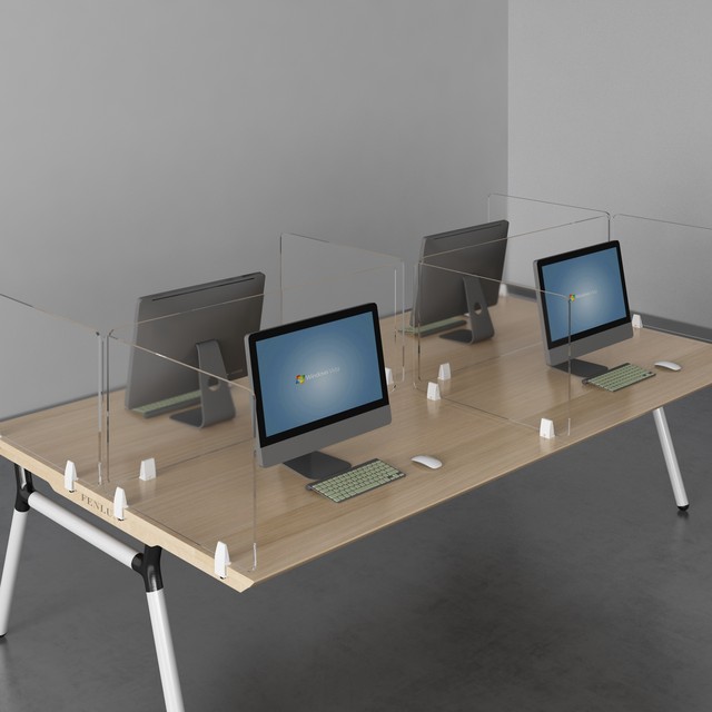 Office desk screen baffle, office workstation partition without ...