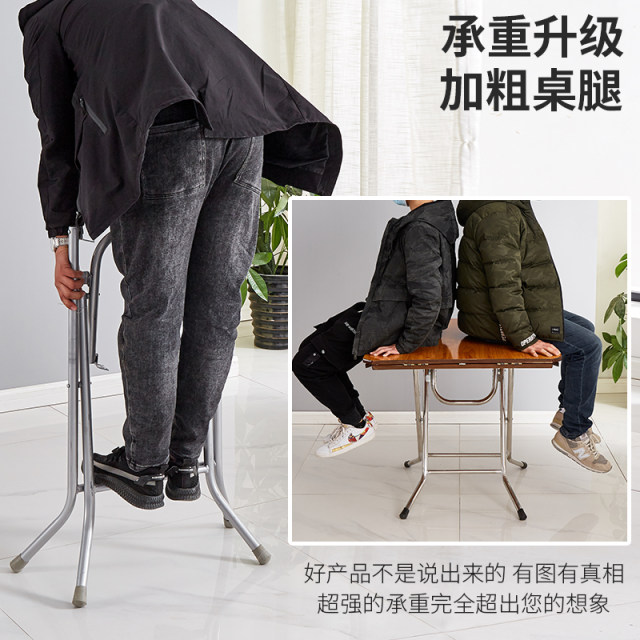 Folding table stand bracket, square and round frame, stainless steel ...