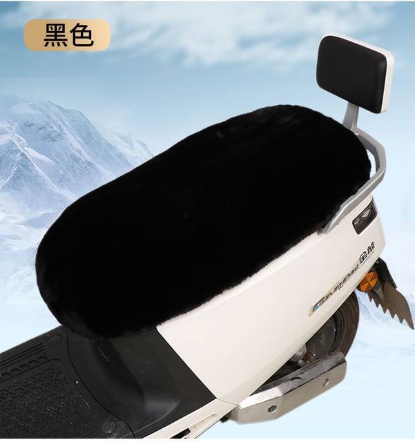 Electric motorcycle battery seat cover for winter plus velvet to keep ...