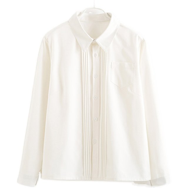 Autumn wind piano folds jk uniform white top long short -sleeved sailor ...