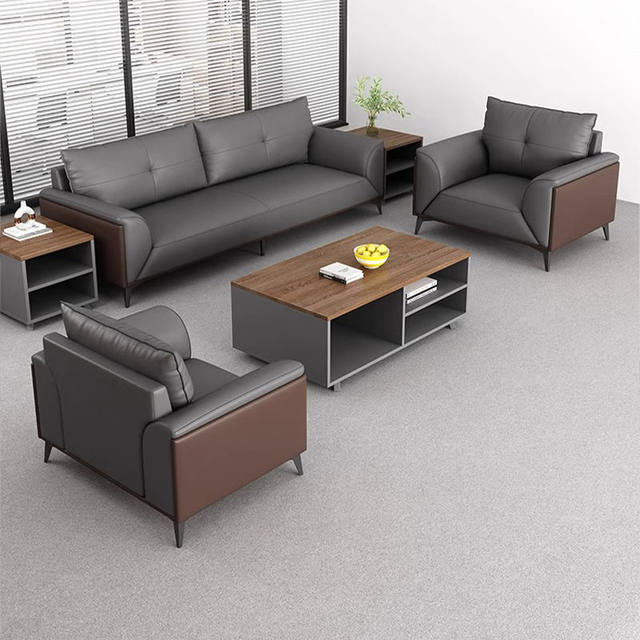 Office sofa boss business reception VIP meeting reception negotiation ...