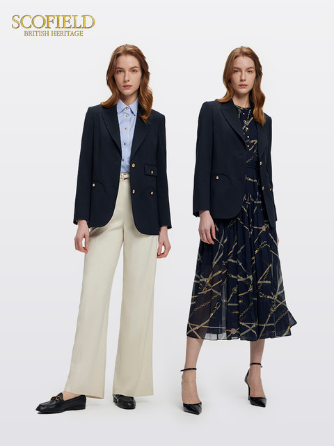 Scofield Women's Smart British Style Blazer 2025 Spring New Product