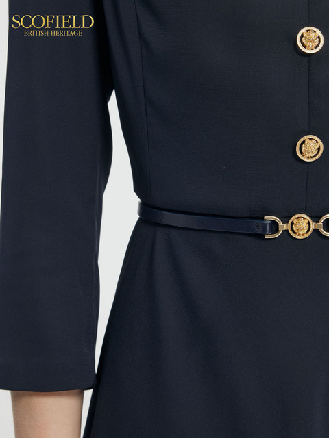 Scofield women's clothing quiet luxury style seven-point sleeve V Neck ...